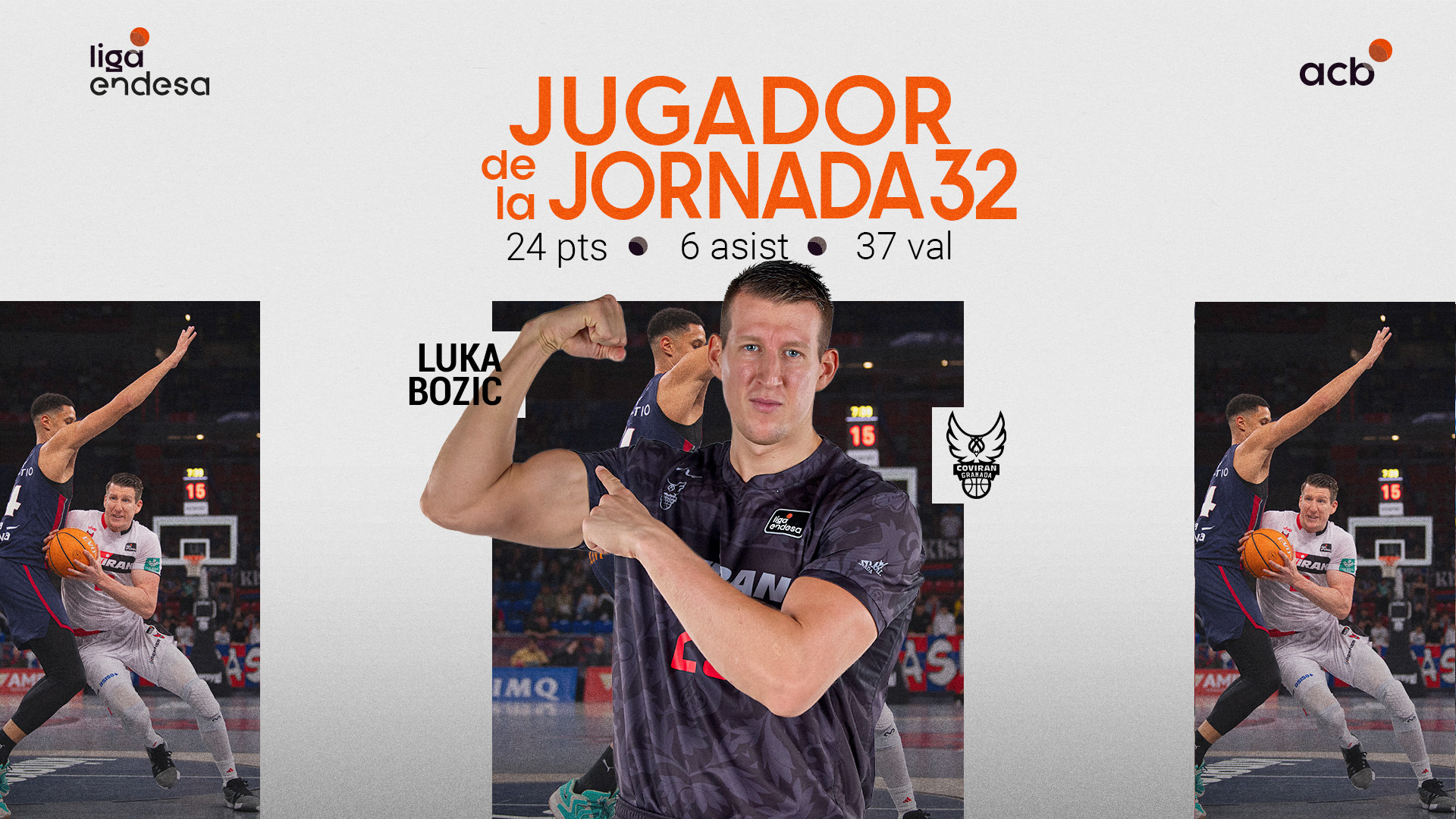 Luka Bozic, Jugador de la Jornada 32 de la Liga Endesa 2025-26 | acb.com